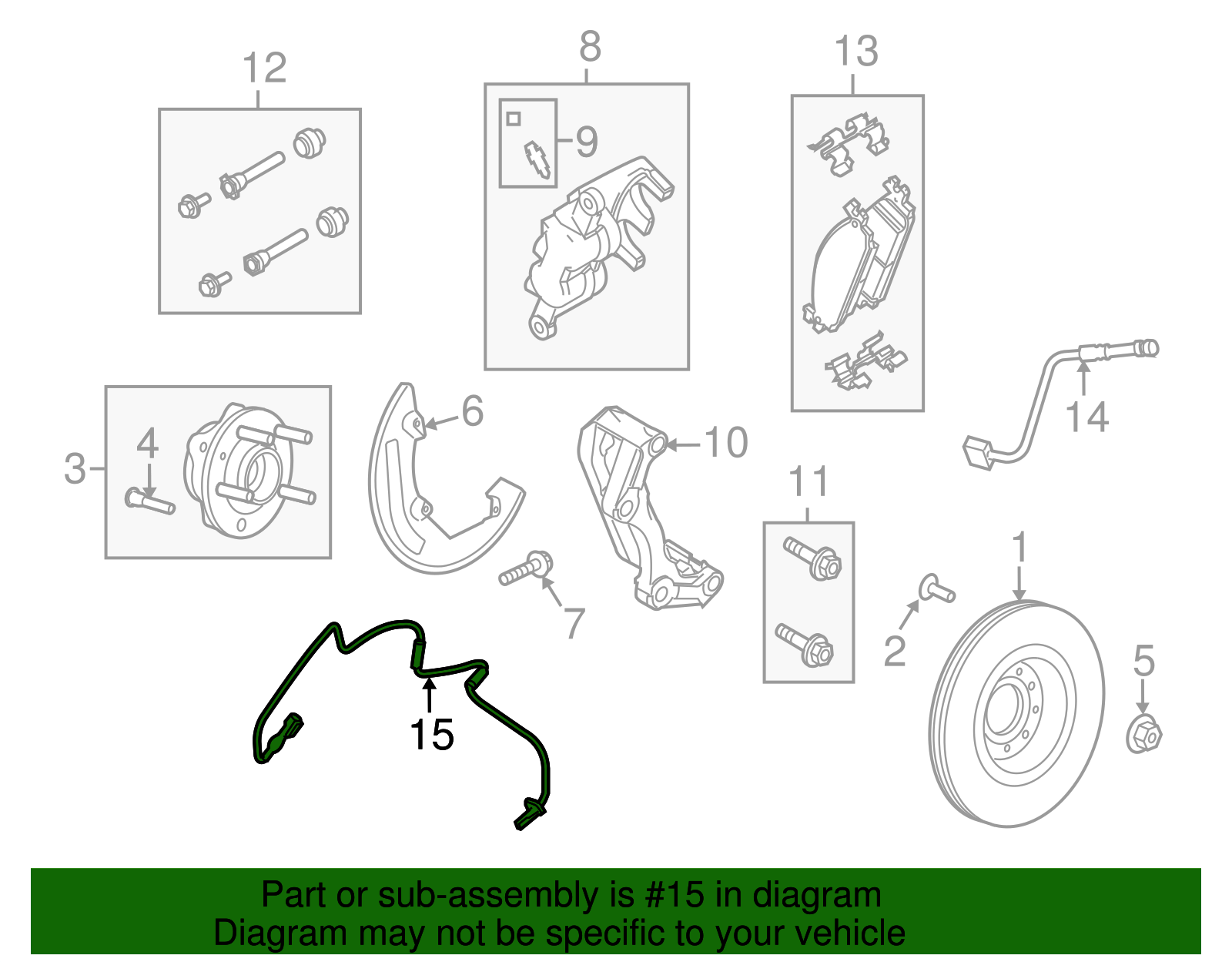 DG1Z-2C204-C - Front Speed Sensor 2013-2019 Ford | Ford Parts Direct