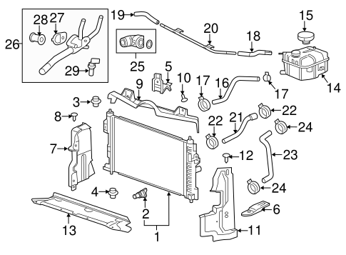 Radiator & Components for 2016 Cadillac XTS | Auto Parts Express