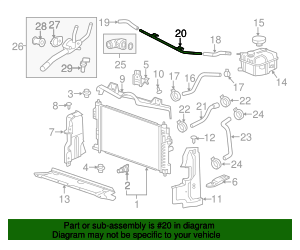 12638449 GM Engine Coolant Air Bleed Pipe | GM Parts Store