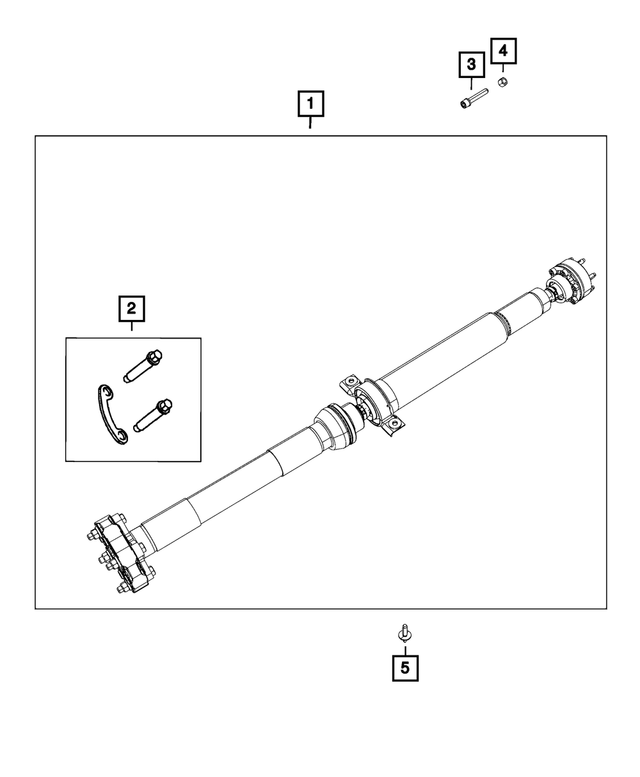 2011-2012 Jeep Grand Cherokee Drive Shaft 52853651AF | Mopar Estores