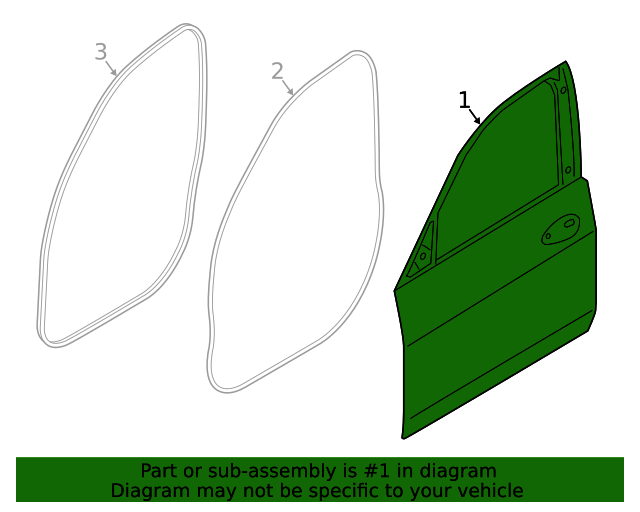 41008497441 - 2020-2021 BMW X6 Door Shell (41-00-8-497-441) | BMW of ...