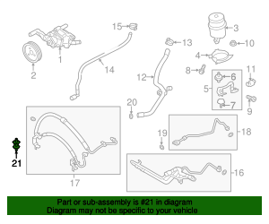 32416769256 - 2012-2019 BMW Hose & Tube Assembly Rubber Mount (32-41-6 ...