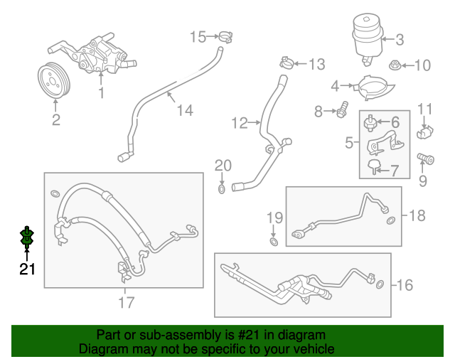 32416769256 - 2012-2019 BMW Hose & Tube Assembly Rubber Mount (32-41-6 ...