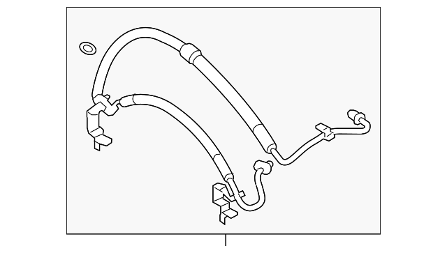 Genuine BMW 32-41-2-284-412 | Power Steering Pressure Hose | FREE ...