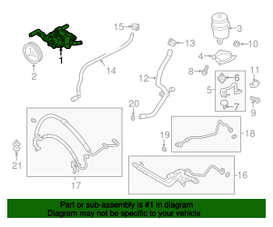Genuine BMW 32-41-2-284-410 | Power Steering Pump | FREE Shipping on ...