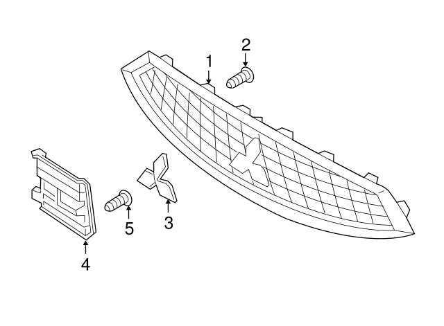 2017-2020 Mitsubishi Mirage Grille Cover 6402A397 | MitsubishiParts.com