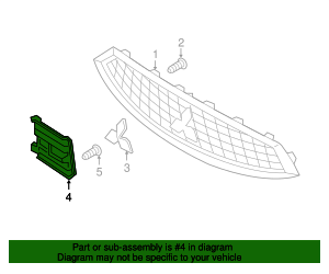 6402A397 - Grille Cover 2017-2020 Mitsubishi Mirage | Mitsubishi Direct ...
