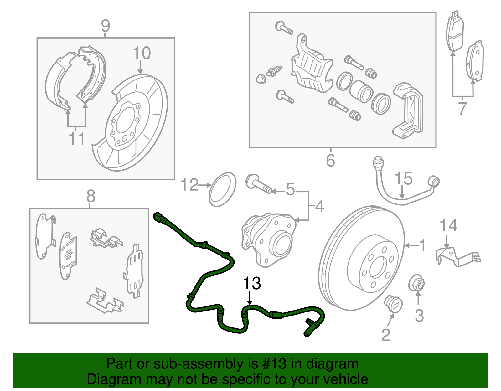 2015-2024 Nissan Murano Rear Speed Sensor 47901-5AA0A | Bill Kay Nissan ...