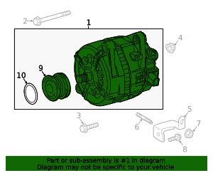 2018-2022 Lexus Alternator 27060-31410 | OEM Parts Online
