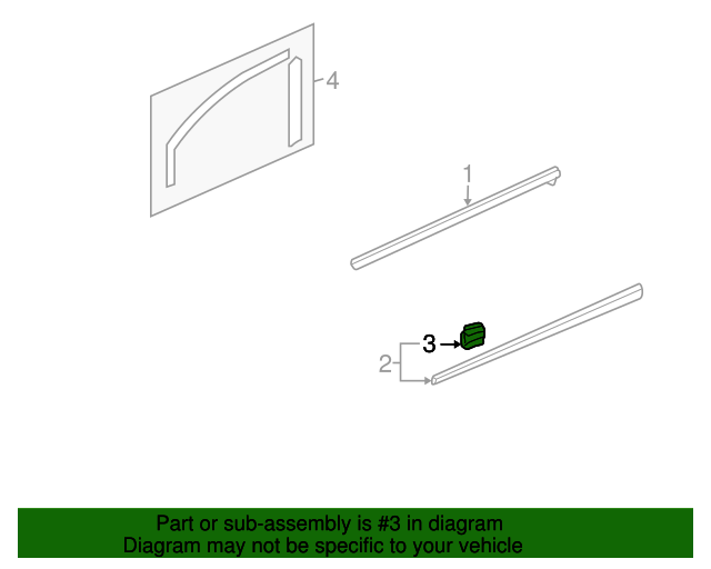 75305-S0A-003 - Clip, Side Protector - 1999-2011 Honda | Genuine Honda ...