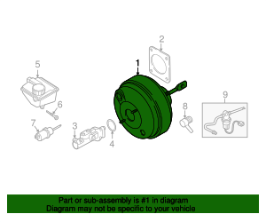 1999-2009 Volvo Power Booster 31273684 | TascaParts.com
