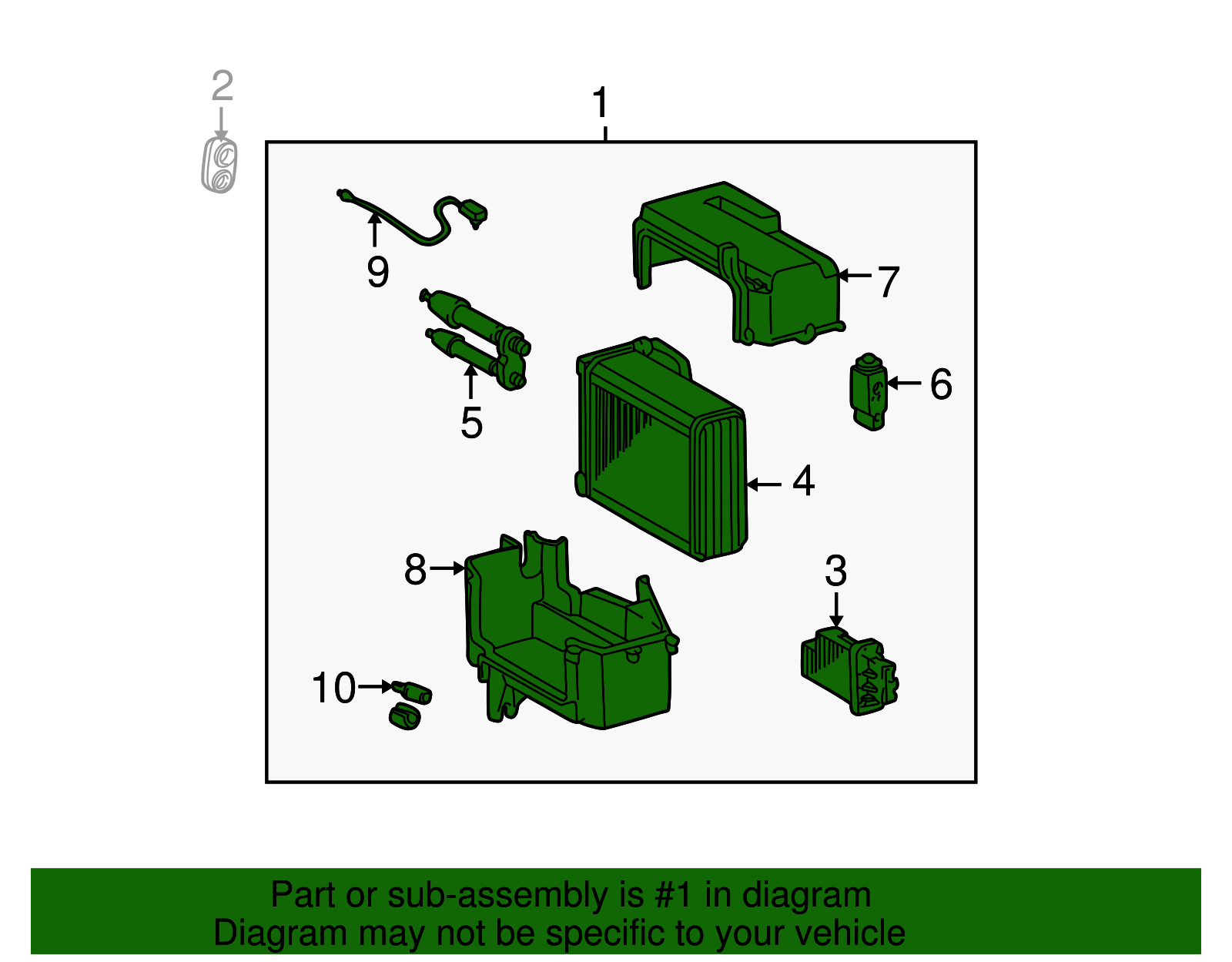 2004-2006 Toyota Tundra Evaporator Assembly 88510-0C090 | Toyota Parts ...