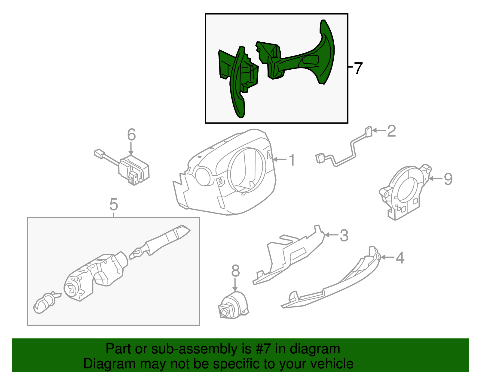 2007-2019 Infiniti Paddle Switch 25549jk000 | Retail Performance Auto Parts