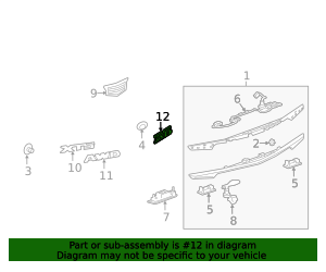 2017-2019 Cadillac XT5 Liftgate 3.6L Emblem 84062871 GM | GMPartsDirect.com