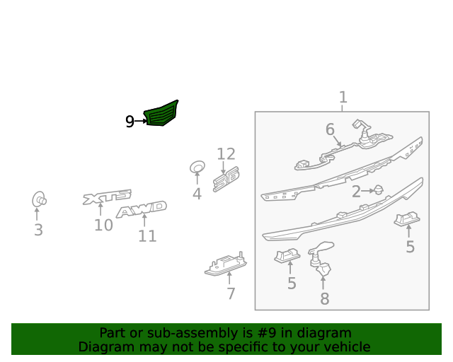 2017-2024 Cadillac XT5 Emblem 84683022 | GM Parts Center