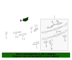 2017-2024 Cadillac XT5 Emblem 84683022 GM | GMPartsDirect.com