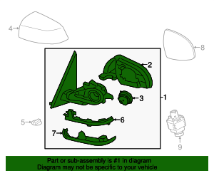51167363920 - 2014-2018 BMW X5 Mirror Assembly (51-16-7-363-920) | BMW ...