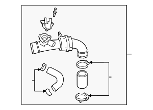 L1MZ-6C646-B - Rear Duct 2020-2024 Ford Explorer | Ford Parts Direct