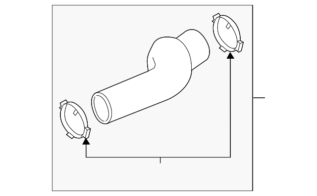 Ford L1MZ-6F073-A - Inter-Cooler Hose - 2020-2021 Ford Explorer | OEM ...