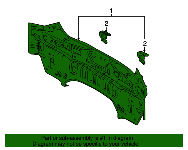 58307-47090 - Rear Body Panel - 2016-2018 Toyota | OEM Genuine Toyota Parts
