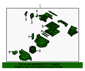 2007-2010 Hyundai Veracruz Blower Assembly 97107-3J000 | Hyundai ...