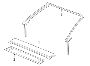 2008-2009 Pontiac G6 Panel Rf Rr Pnl Frt Hdr 15923696 | TascaParts.com