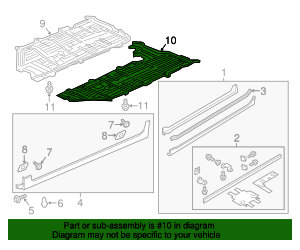 74657-TR3-A00 - Under Cover 2016-2022 Acura ILX | AutoNation Parts