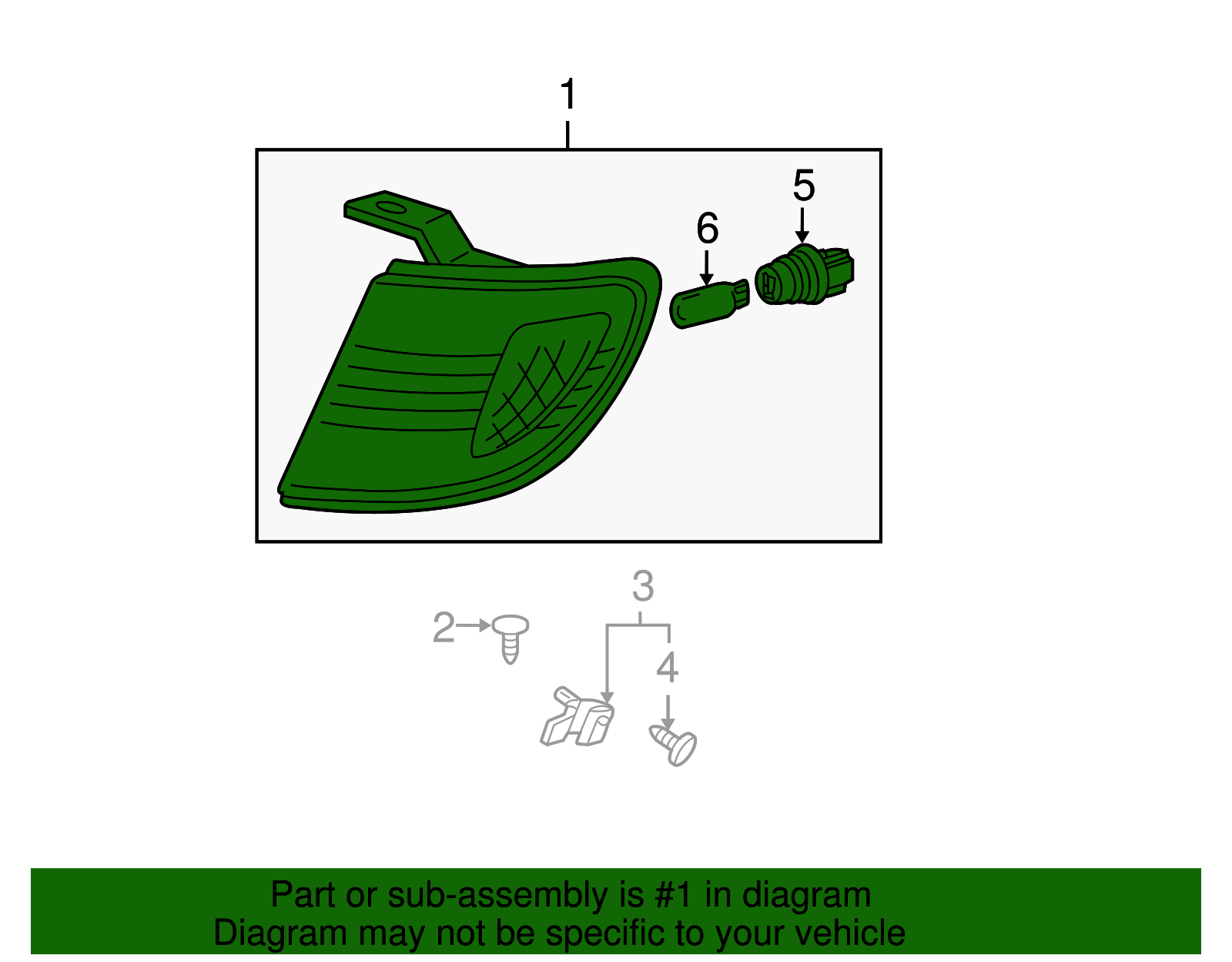 2001-2004 Toyota Tacoma Park/Marker Lamp 81620-04070 | OEM Parts Online