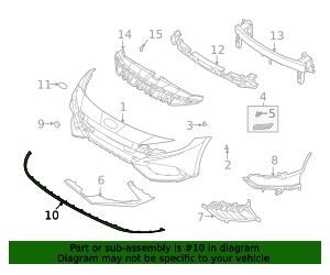 2021-2023 Hyundai Elantra Lower Deflector 86590-AA800 | OEM Parts Online