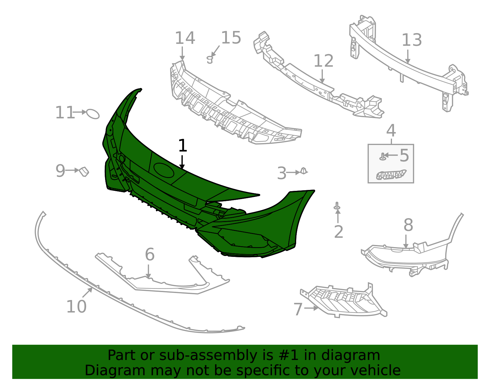 2021-2023 Hyundai Elantra Bumper Cover 86511-AA800 | OEM Parts Online