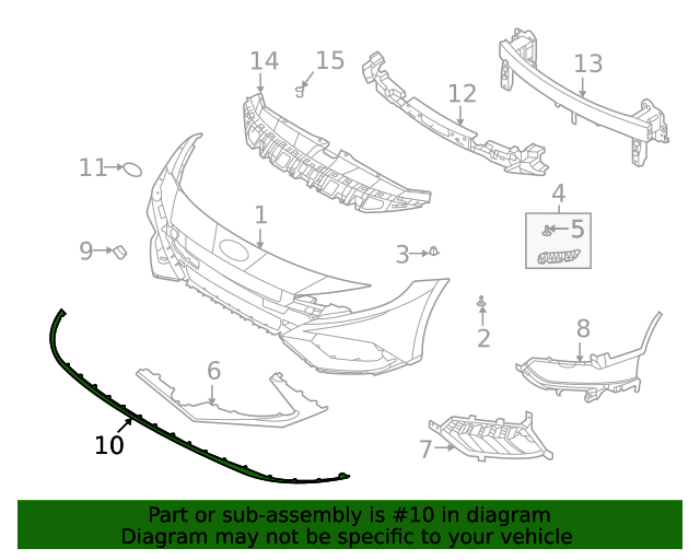 2021-2023 Hyundai Elantra Lower Deflector 86590-AA800 | OEM Parts Online