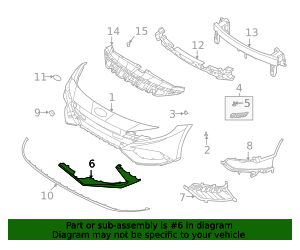 2021-2023 Hyundai Elantra Bumper Trim 86594-AA800 | AutoNationParts.com