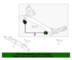 55160-3X000 - Axle Beam Mount Bushing 2014-2018 Kia | Kia.Parts Store