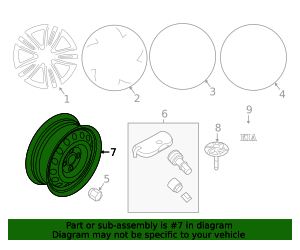 52910-C1910 - Wheel, Spare 2020-2022 Kia Sportage | Kia.Parts Store