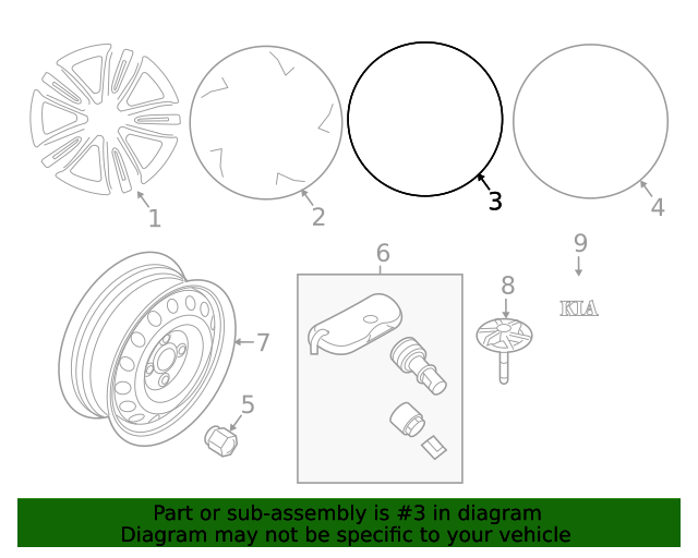 52910-D9330 - Wheel, Alloy 2020-2022 Kia Sportage | Genuine Kia Parts