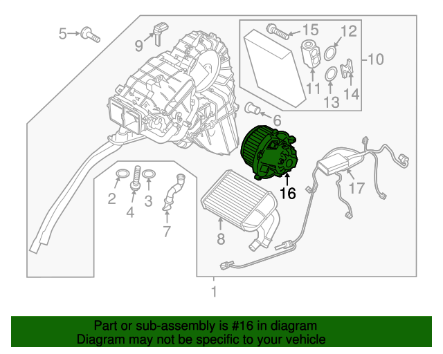 Genuine Porsche 958-572-022-04 |HVAC Blower Motor Assembly | FREE ...