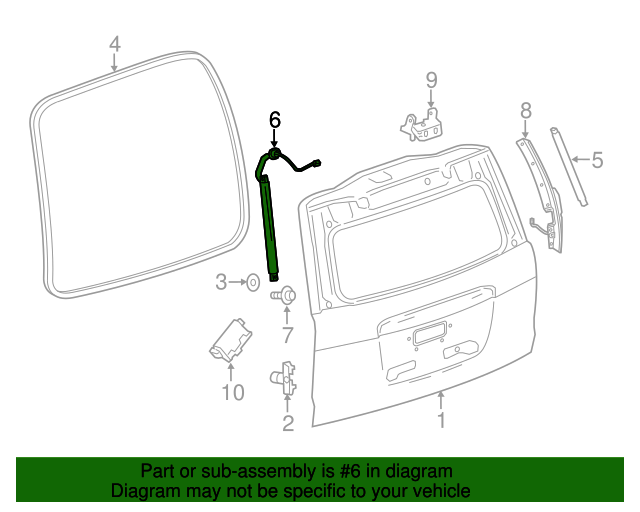 84306929 - Rear Power Liftgate Actuator 2015-2020 GM | Chevrolet Parts ...