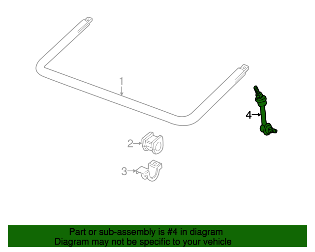 Genuine Stabilizer Link for 1999-2004 Land Rover Discovery | Land Rover ...
