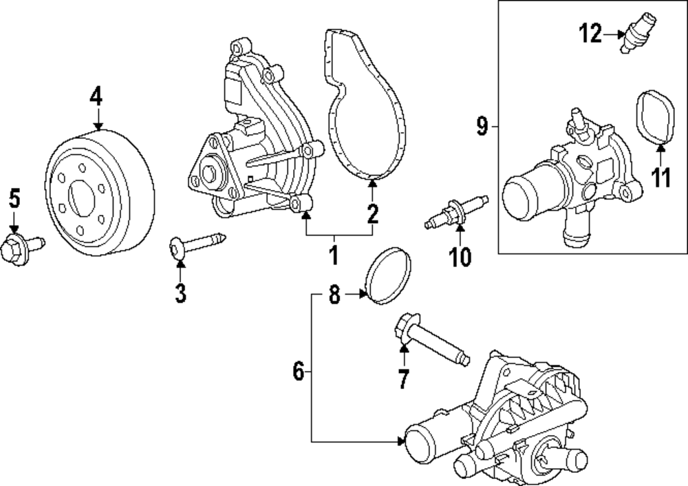 2023-2025 Ford Escape Thermostat Unit PV4Z-8592-B | OEM Parts Online