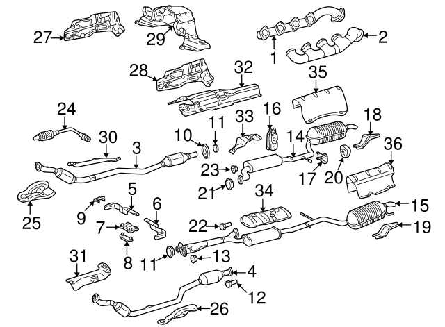 1990-2011 Mercedes-Benz Catalytic Converter Gasket 202-492-02-81 | MB ...
