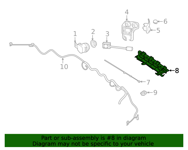 1188853702 - Motion Sensor Bracket 2020-2021 Mercedes-Benz CLA 250 ...