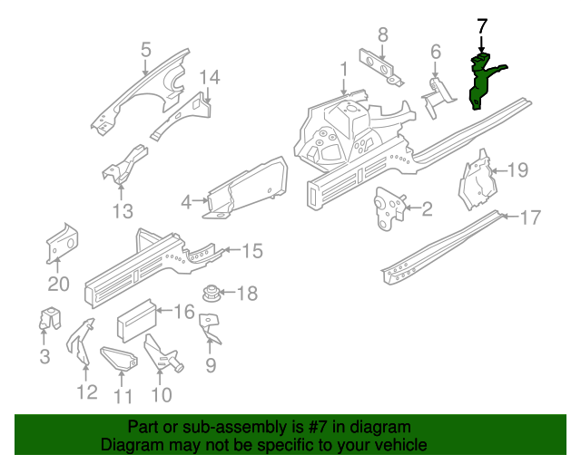 Genuine BMW 41-21-7-145-349 | Upper Rail Front Bracket | FREE Shipping ...