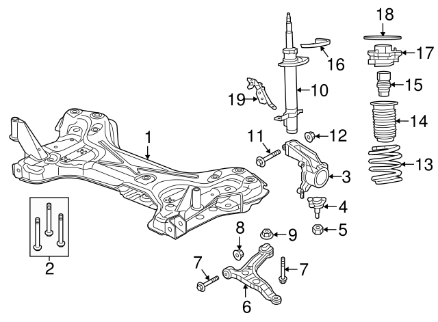 2014-2019 Ram Strut Mount - Driver's Side (LH) 68226709AA | TascaParts.com