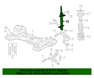 68157795AE - OEM Strut For 2014-2023 Ram | OEM MOPAR Parts Warehouse