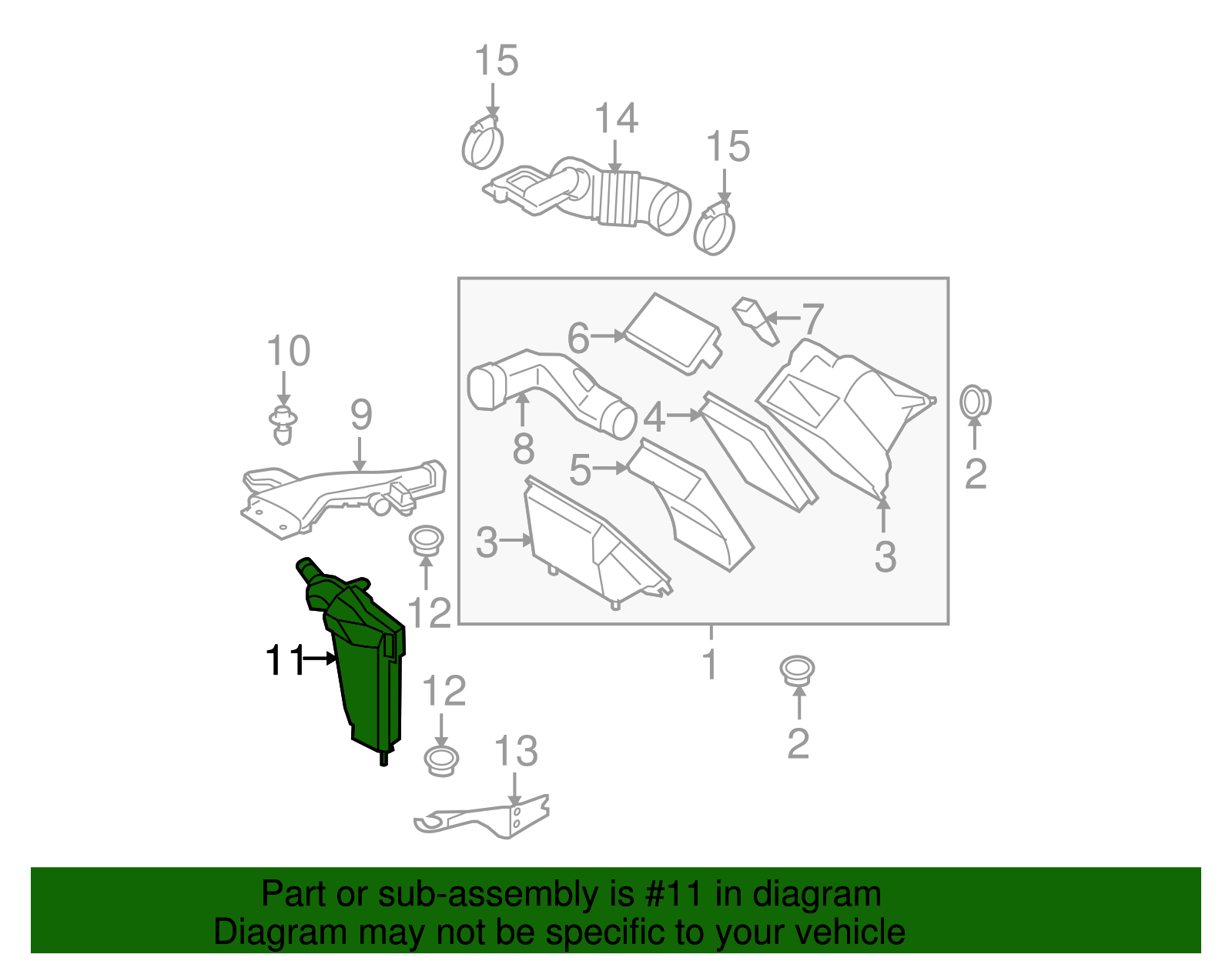 2007-2012 Nissan Versa Resonator Assembly 16585-EL00A | CMA's Colonial ...