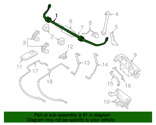 Genuine BMW 37-11-6-780-011 | Stabilizer Bar | FREE Shipping on Most ...
