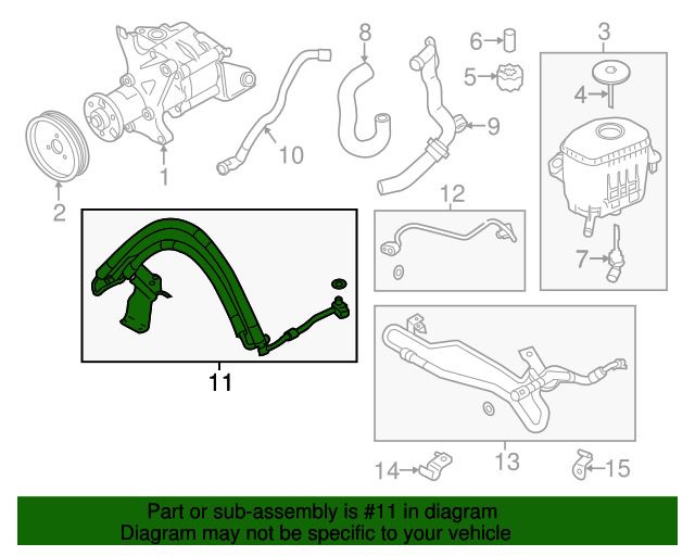 Genuine BMW 32-41-6-850-668 | Power Steering Pressure Hose | FREE ...