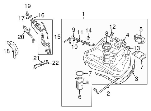 Fuel System Components for 2003 Mitsubishi Galant | MitsubishiParts.com