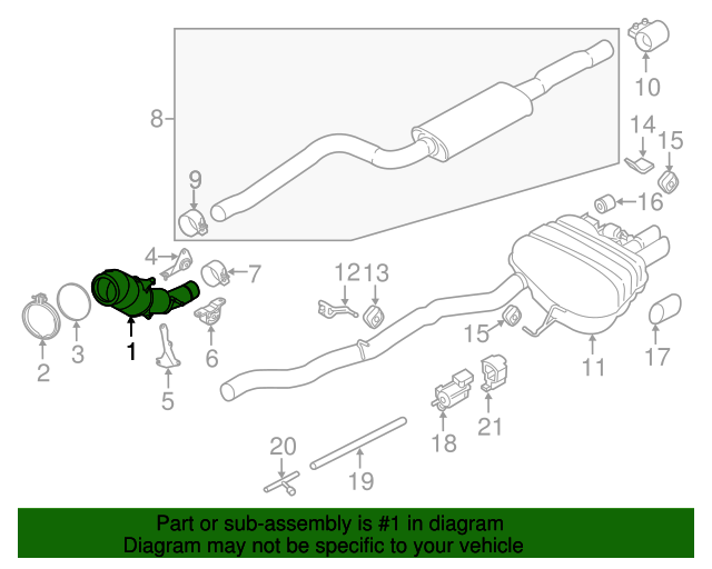 18327645665 - 2012-2018 BMW Catalytic Converter (18-32-7-645-665) | BMW ...