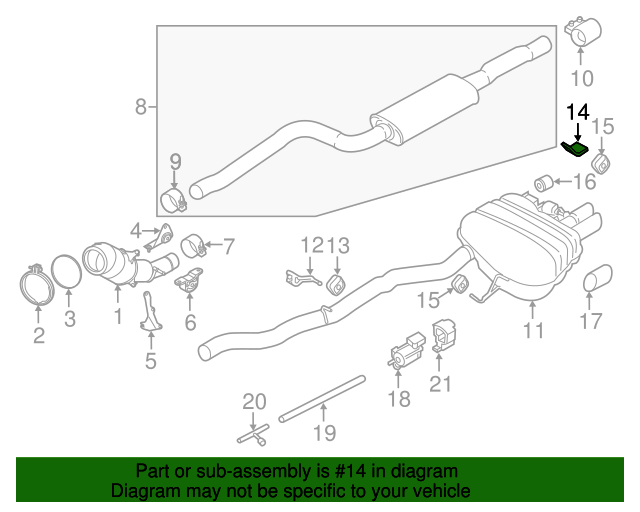 Genuine BMW 18-30-7-629-933 | Rear Muffler Rear Bracket | FREE Shipping ...